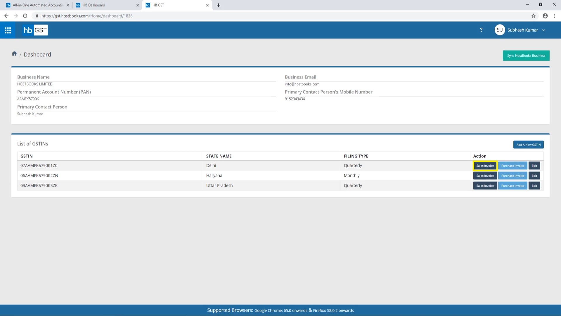 How to Create a Sales Invoice with HostBooks GST Software